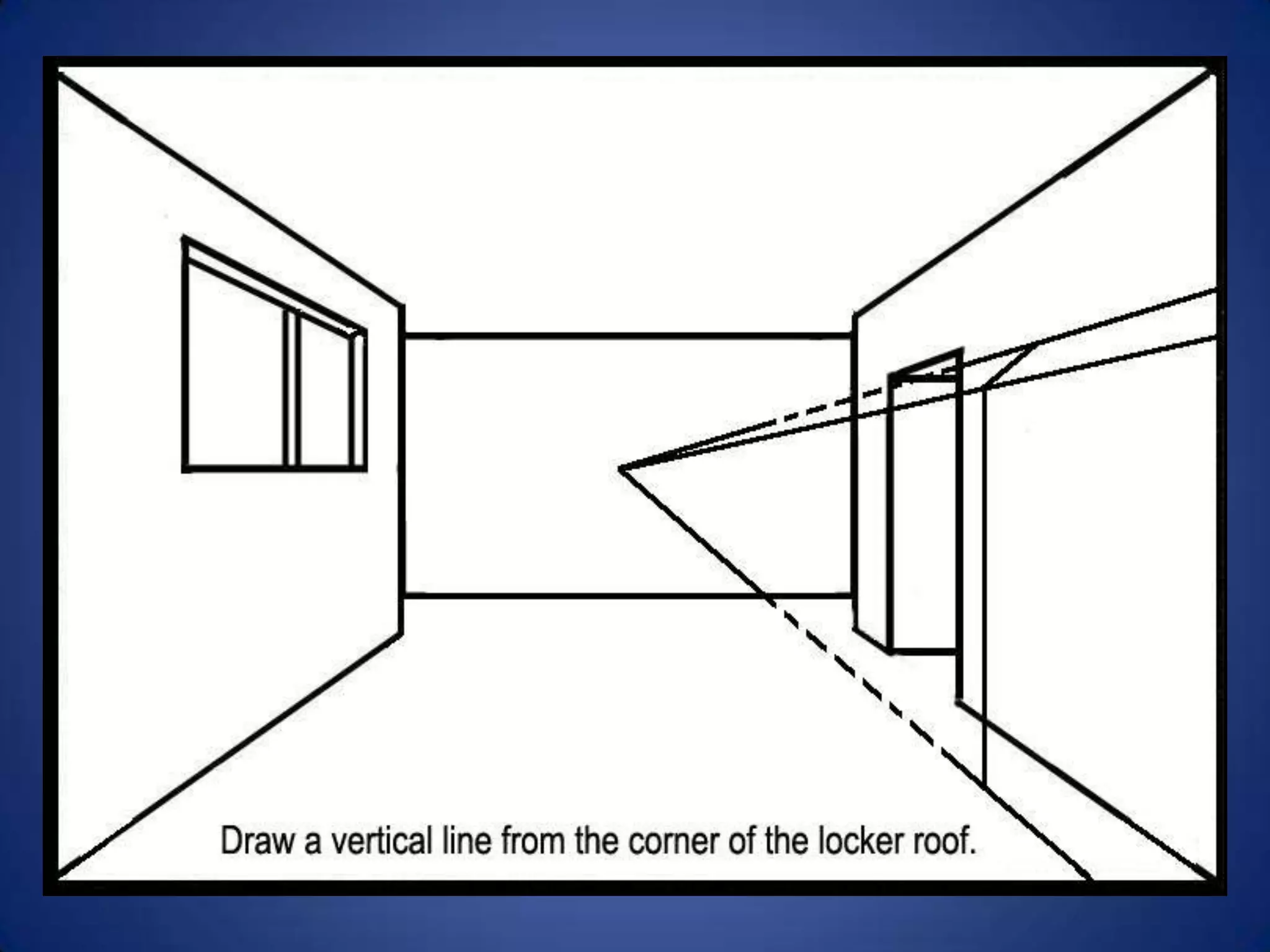 One point perspective hallway | PPTX