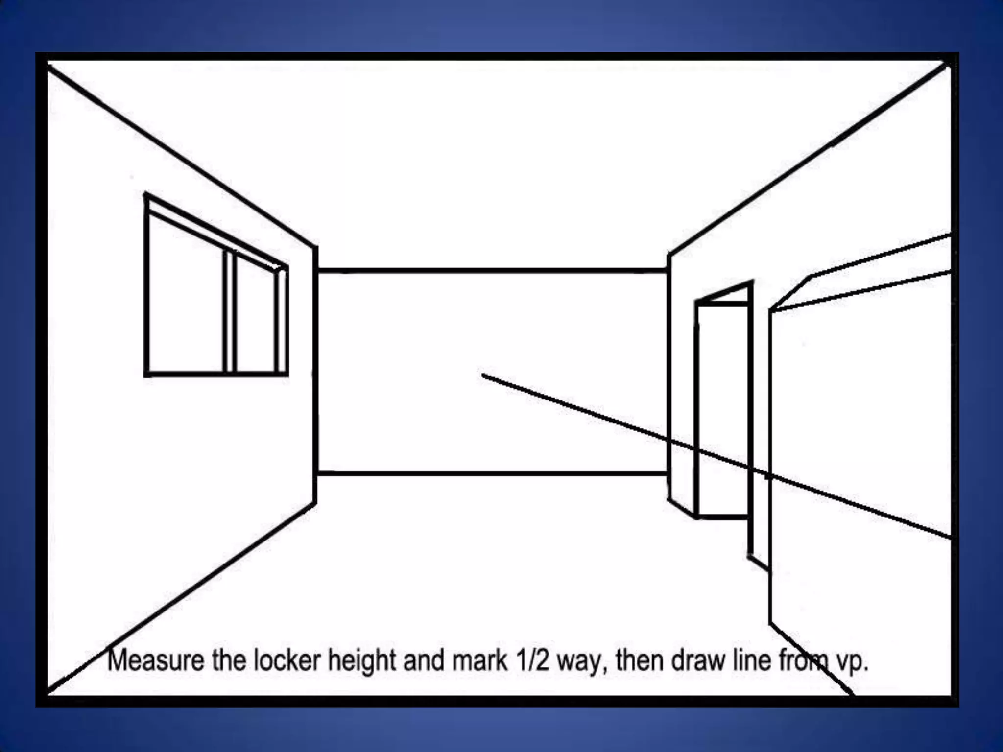 One point perspective hallway | PPTX