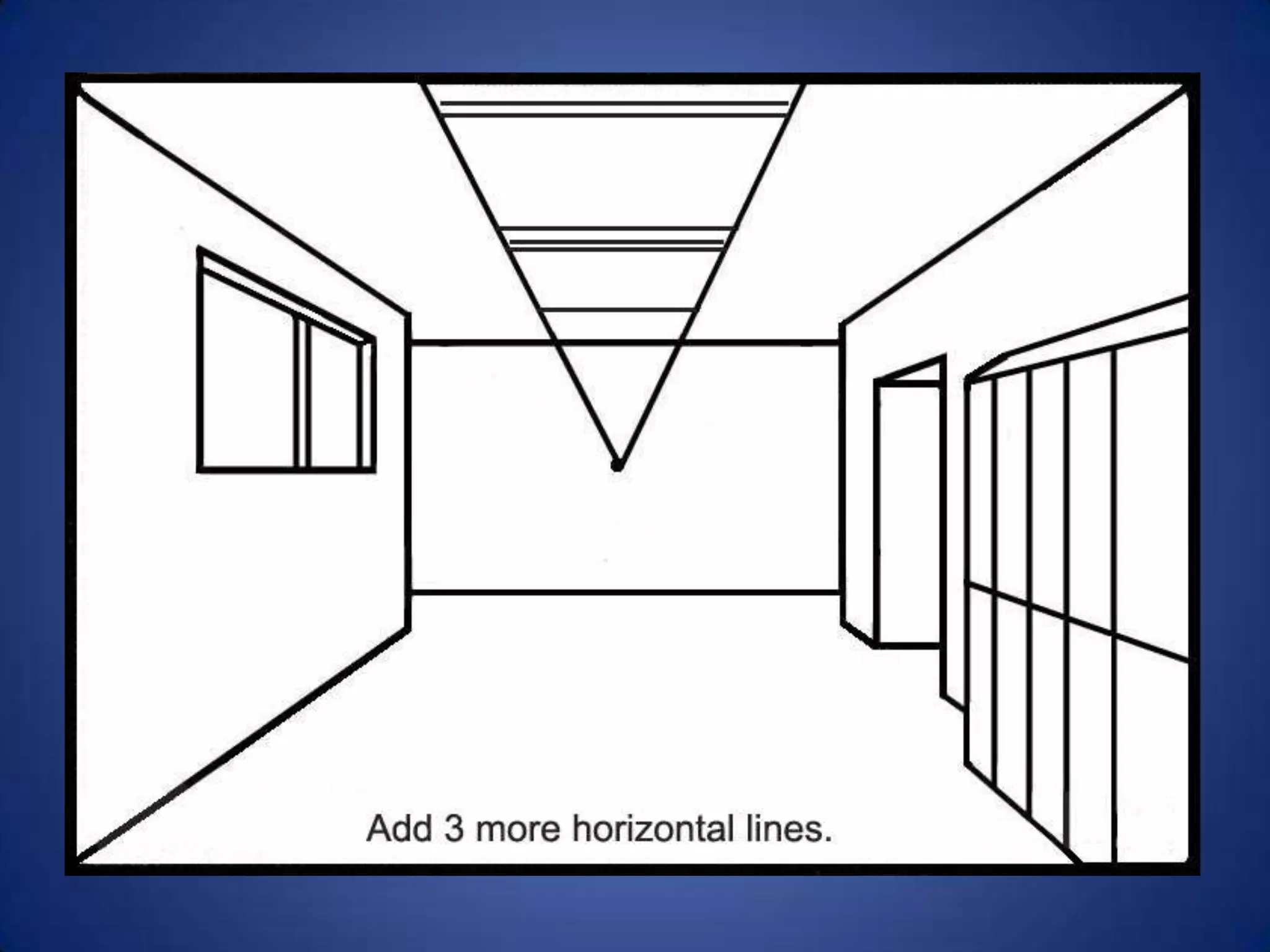 One point perspective hallway | PPTX