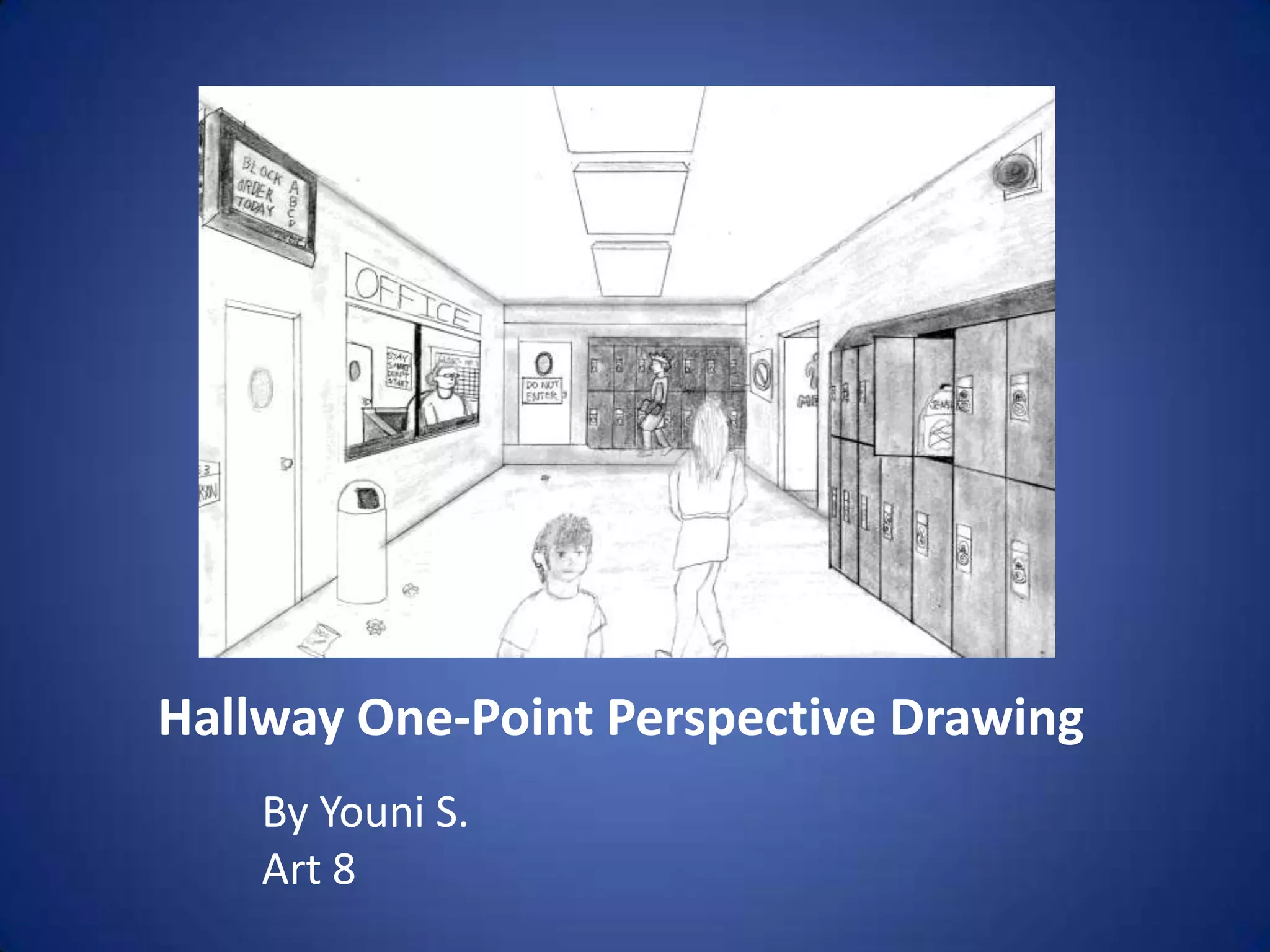 One point perspective hallway | PPTX