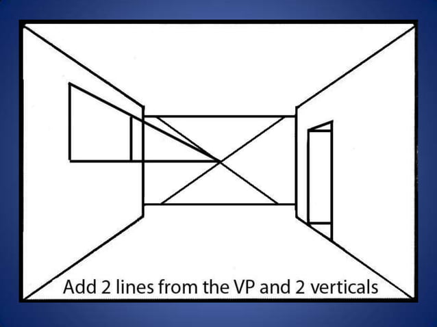 One point perspective hallway | PPTX