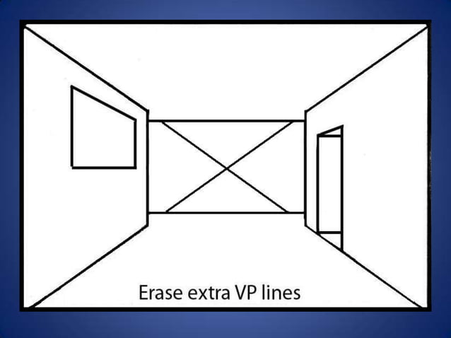 One point perspective hallway | PPTX
