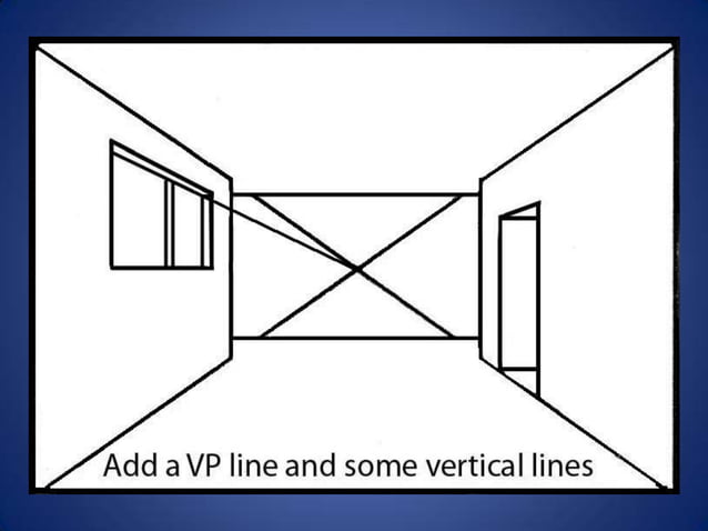 One point perspective hallway | PPTX