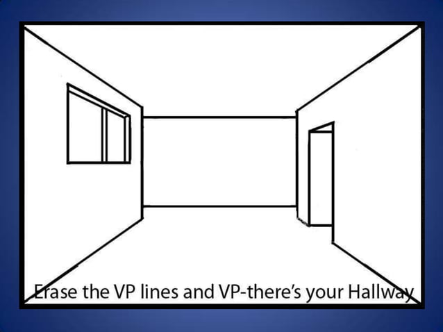 One point perspective hallway | PPTX