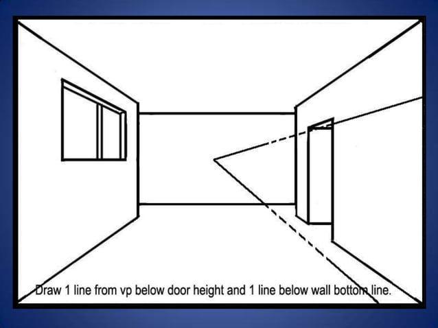 One point perspective hallway | PPTX