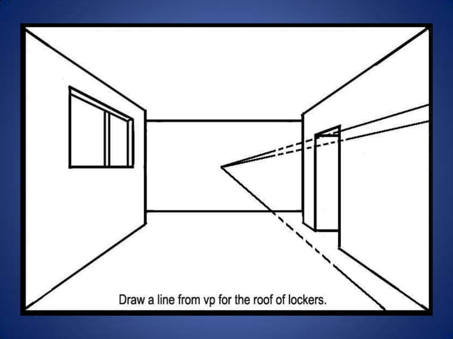 One point perspective hallway | PPTX