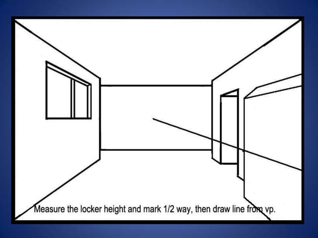 One point perspective hallway | PPTX
