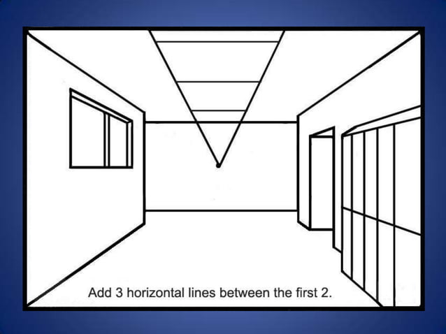 One point perspective hallway | PPTX