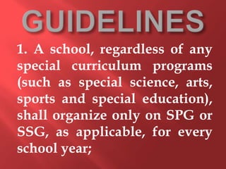 One school one ssg policy | PPTX