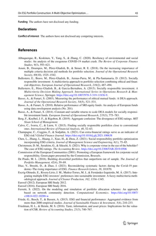 On ESG Portfolio Construction construction, A Multi-Objective | PDF