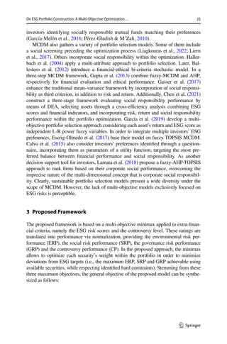 On ESG Portfolio Construction construction, A Multi-Objective | PDF