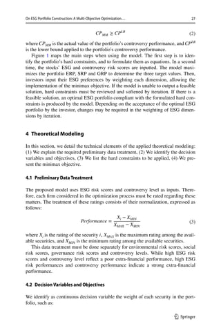 On ESG Portfolio Construction construction, A Multi-Objective | PDF