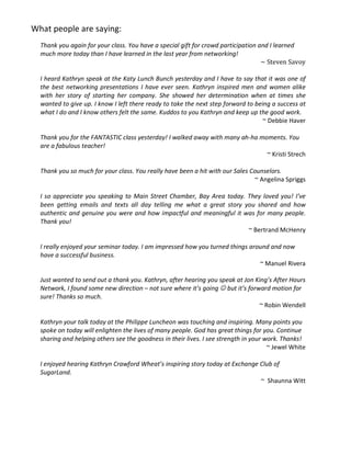 One sheet | Speaker Profile | PDF