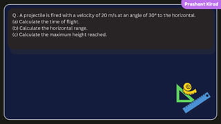 One Shot - MOTION IN A PLANE Class 11th (Prashant Kirad).pdf