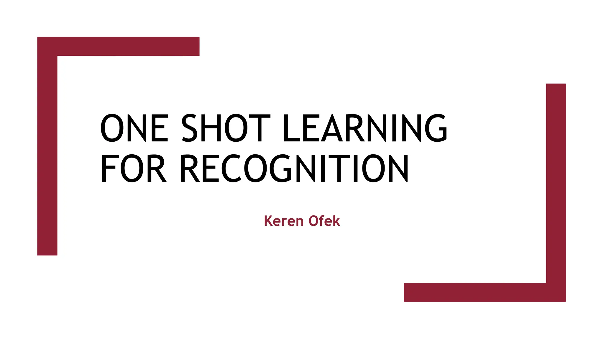 one shot15729752 Deep Learning for AI and DS | PPT