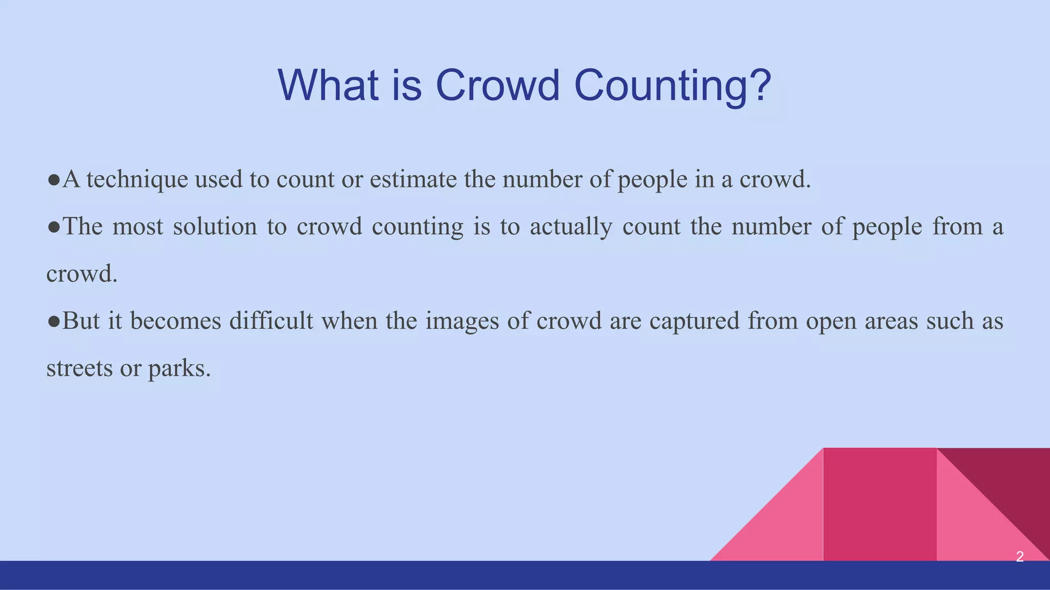 One shot scene specific crowd counting | PPT