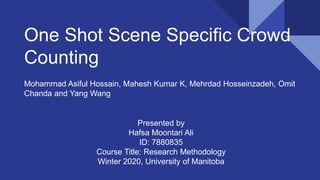 One shot scene specific crowd counting | PPT