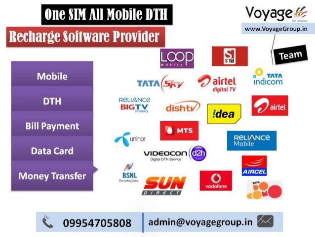 Leading One SIM All Mobile DTH Recharge Software Provider in India