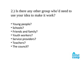 How to refine your idea | PPT