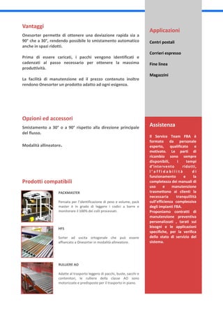 Sistema di smistamento colli | PDF