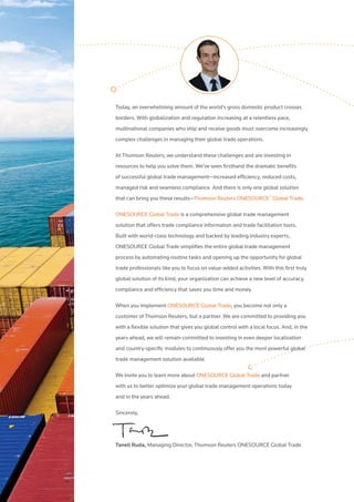 ONESOURCE Global Trade | PDF