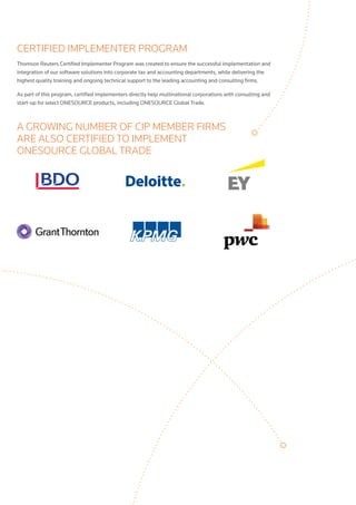 ONESOURCE Global Trade | PDF