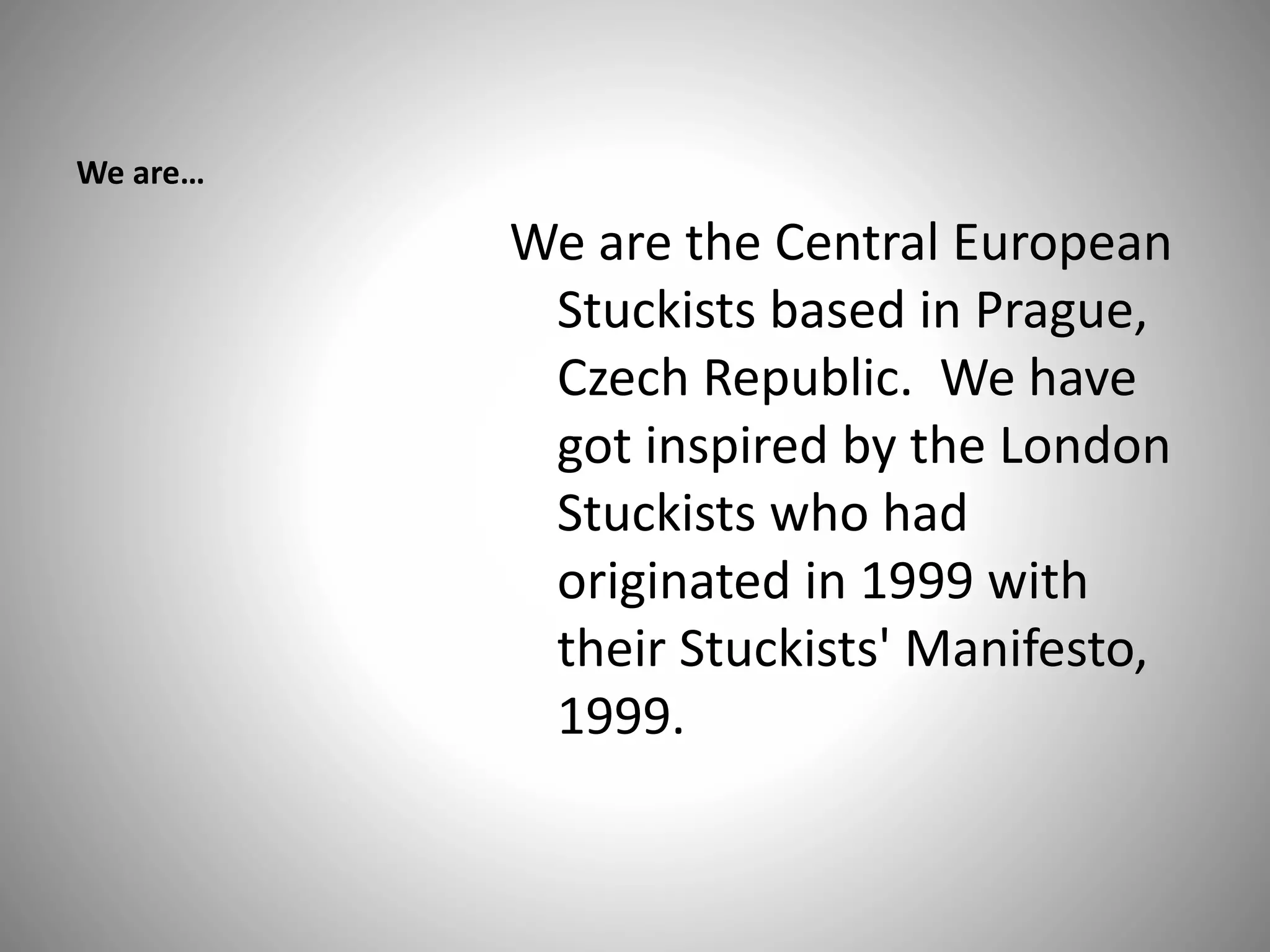 One spark stuckists | PPT