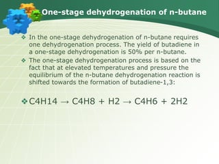 One stage dehydrogenation of n-butane (2) (1).pptx | Chemistry | Science