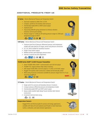 Safety Transmitters for Temperature and Pressure | PDF