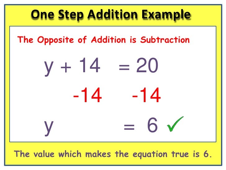 Lesson 1 Solve One Step Addition And Subtraction Equations Answer Key Lesson 1 Solve One Step Addition And Subtraction Equations Answer Key