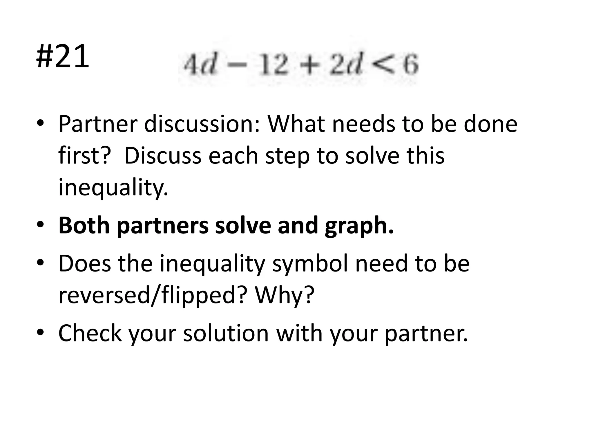 One step inequalities partner review pp | PPT | Free Download