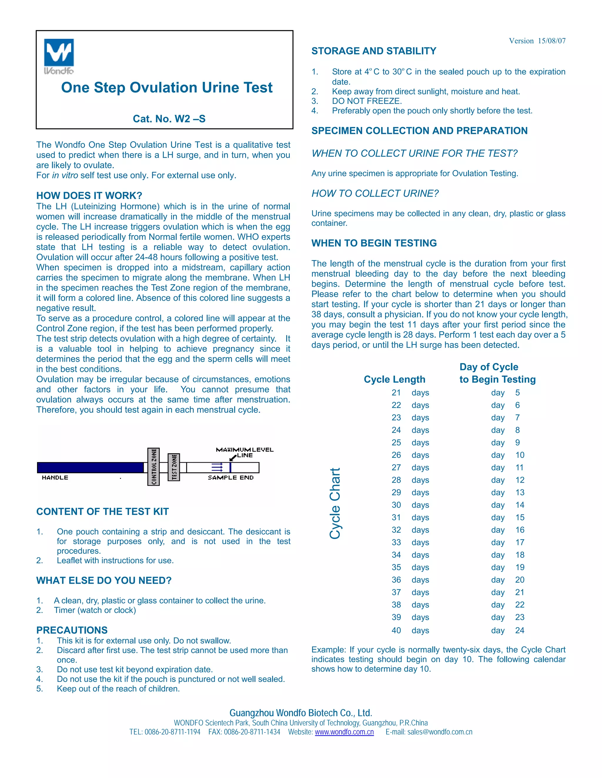 One Step Ovulation Urine Test - How does it work? | PDF