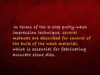 Modified One Step Putty Wash Technique | PPT
