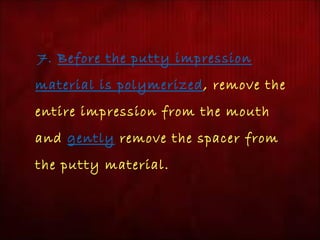 Modified One Step Putty Wash Technique | PPT