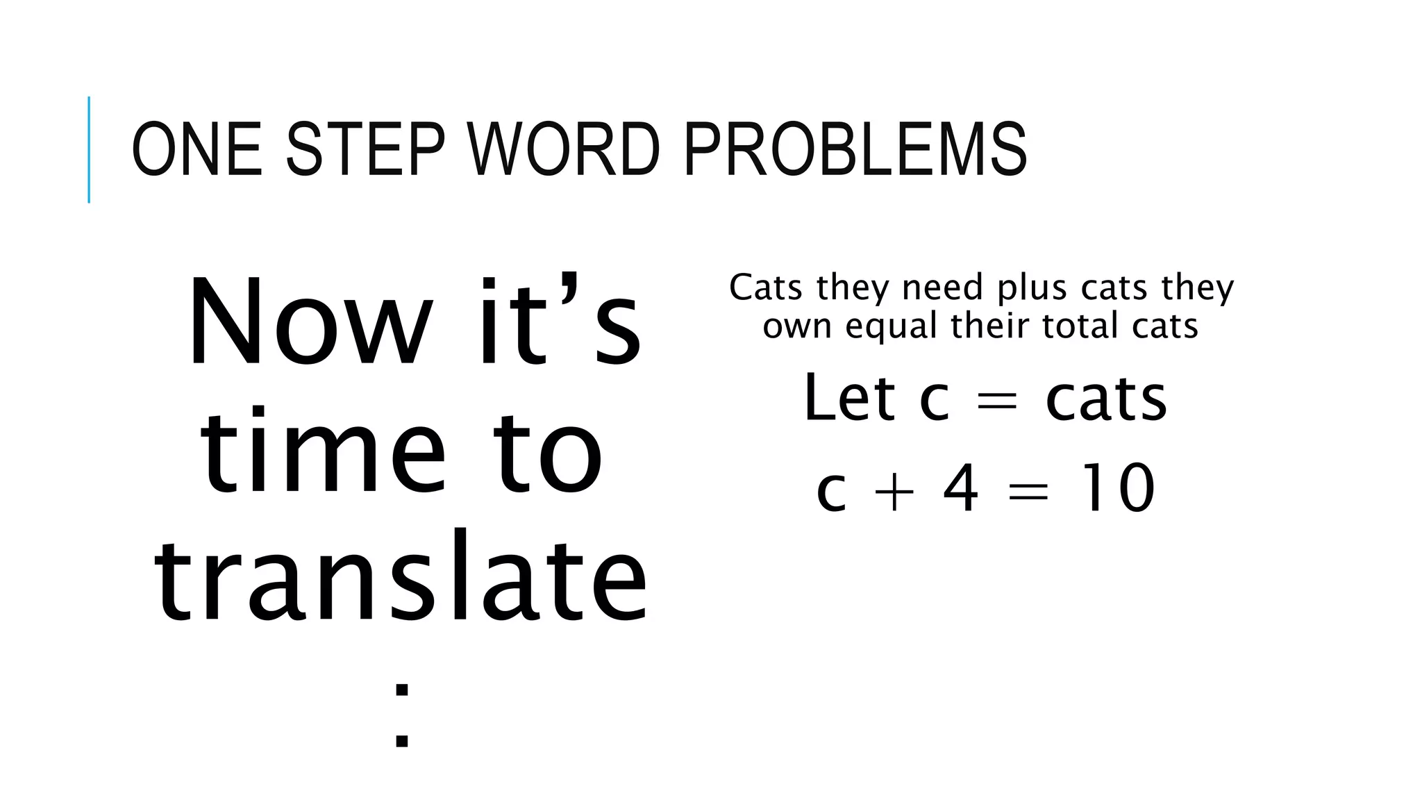 One Step Word Problems | PPT