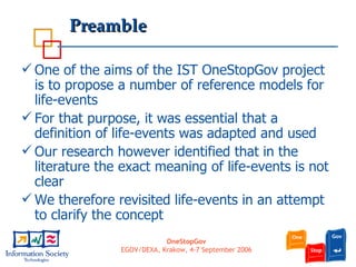 Life events Revisited: Conceptualization and Representation Using ...