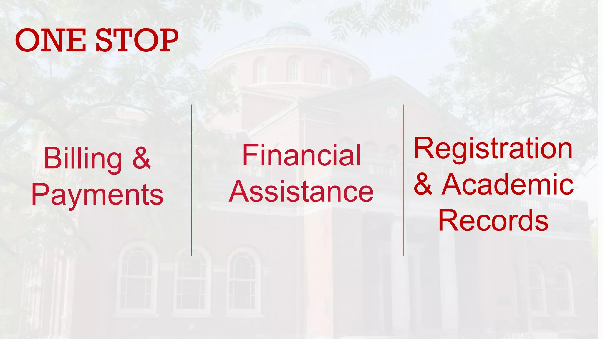 Miami University's One Stop | PPTX