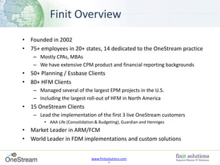 OneStream Functionality You Might Not be Using (But Should Be) | PDF