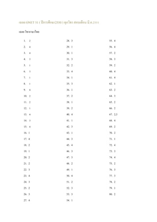 Answer Sheet Template 1 200