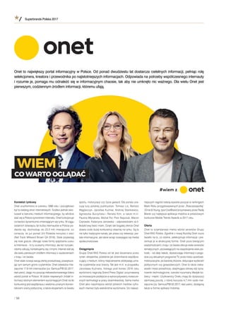 Case study marki Onet z Albumu Superbrands Polska 2017 | PDF
