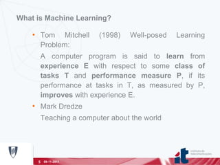 Machine Learning: Learning with data | PPT