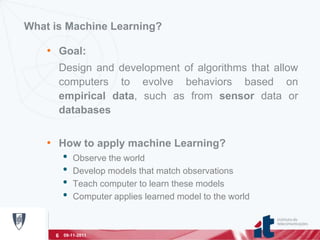 Machine Learning: Learning with data | PPT