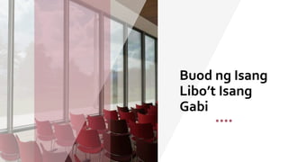 One thousand and 1 nights | PPT