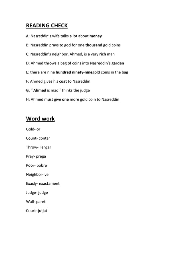 One thousand gold coins | DOCX
