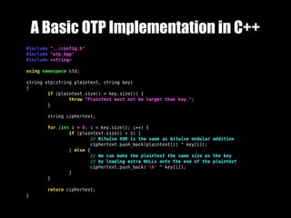 One-Time Pad Encryption | ODP