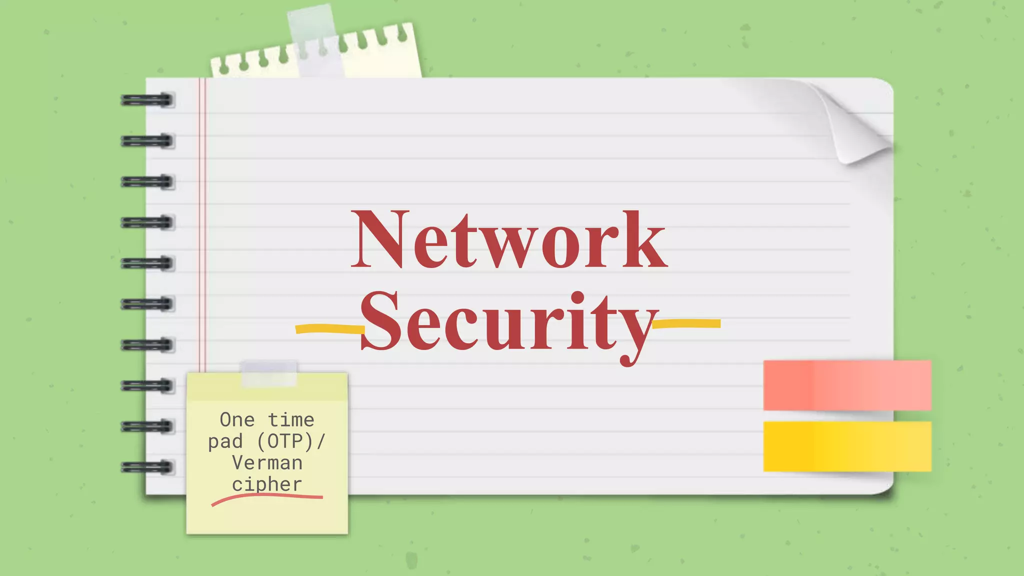 One time Pad Encryption | PPTX