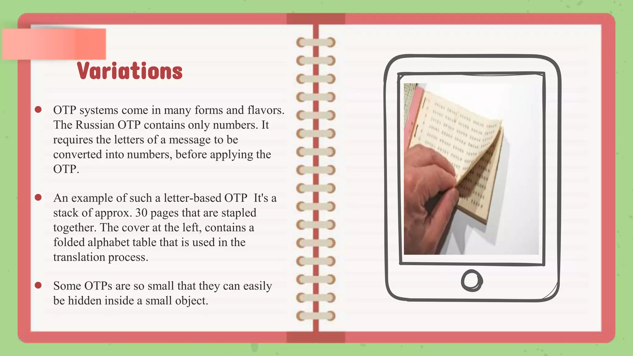 One time Pad Encryption | PPTX