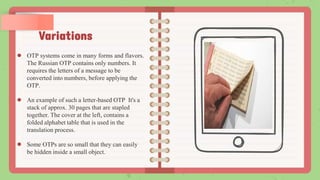 One time Pad Encryption | PPTX