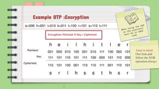 One time Pad Encryption | PPTX