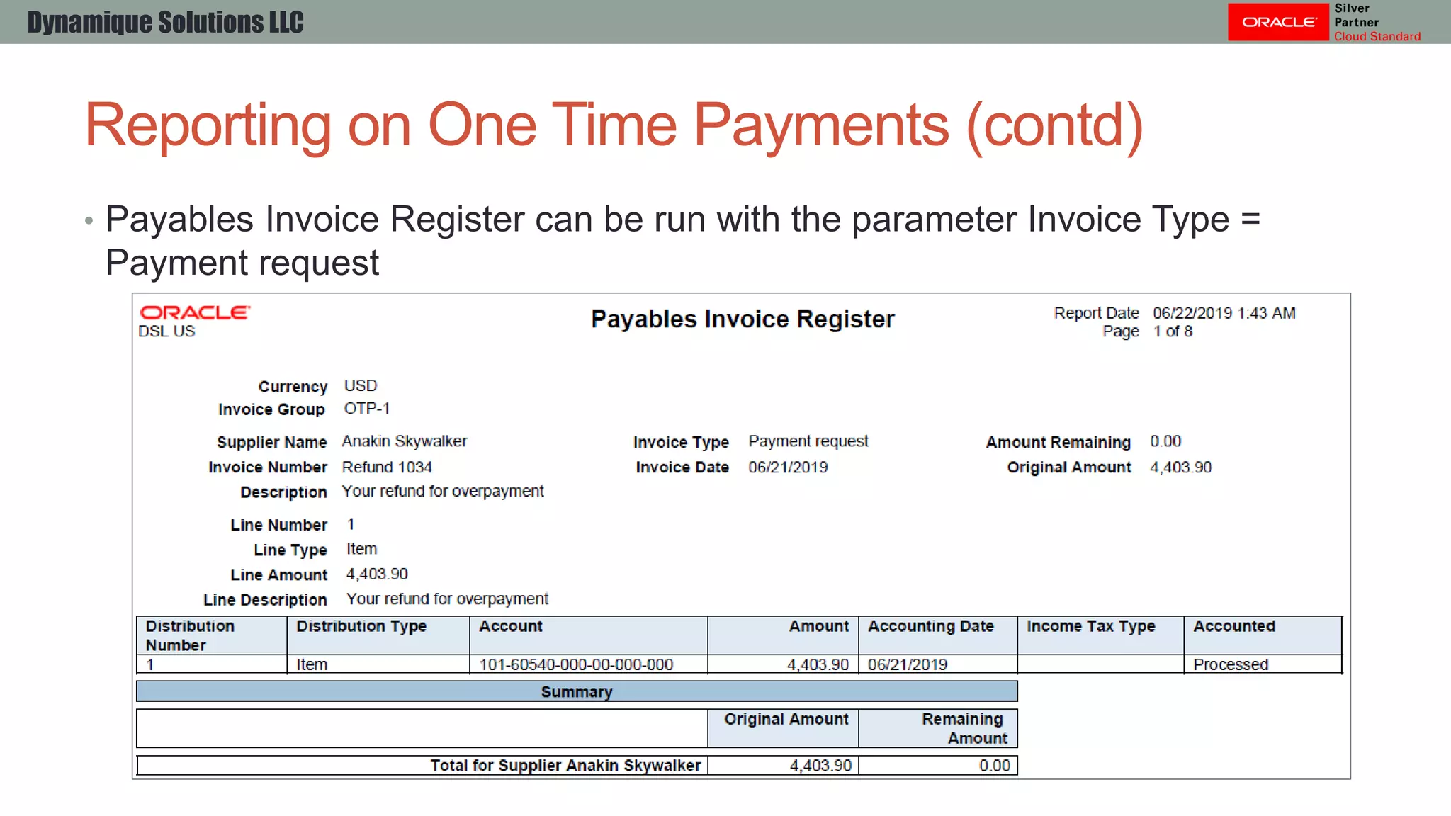 One time payment requests in Oracle ERP Cloud | PDF